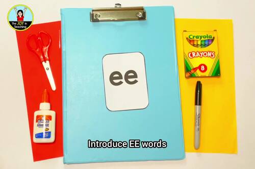 Long Vowel ee Activity - Chart, Flashcards, Worksheets, Sentences, Passages