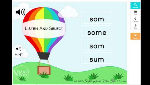 First 100 Fry Sight Words | Boom Cards | Assessment Level 2 - set 4