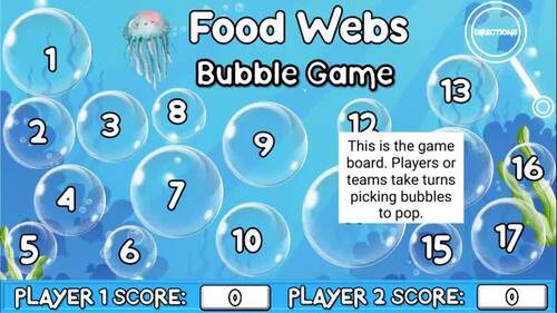Food Chains and Food Webs Bubble Game for PowerPoint by JayZee | TPT