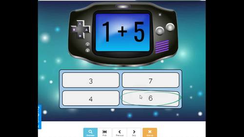 Boom Learning Task Cards: Single Digit Addition Video Game Themed