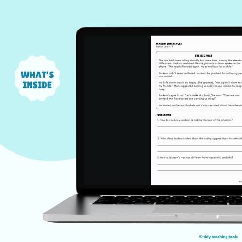 10 x Inference Passages Reading Comprehension | Fiction | Grade 3 & 4
