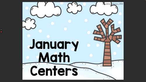 January Math Centers for 1st Graders | TPT