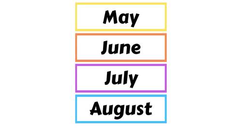 Daily Schedule Cards| Color|Bulletin Board Posters |Elementary School ...