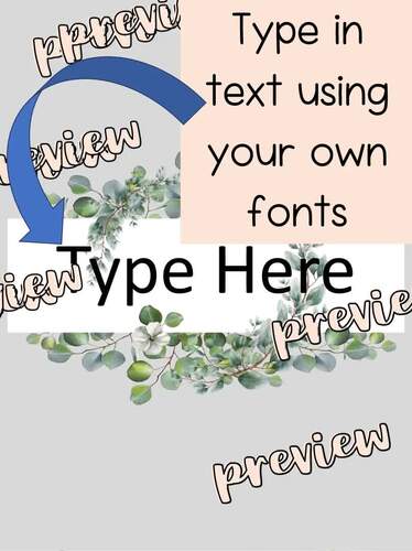 Editable Greenery Eucalyptus Binder Covers by Anh Huynh | TPT