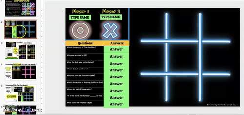 Editable Tic-Tac-Toe Digital Game Templates: Works with all subjects ...