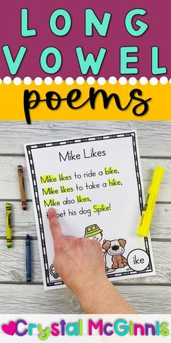 Long Vowel CVC-E Word Poems | CVCE Word Activities | Bossy E Poems