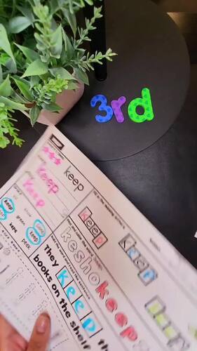 3rd Grade Morning Work | Sight Words Worksheets HFW Practice Activities