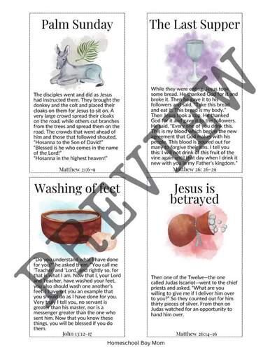 Easter Story Memory Card Activity Pack by Homeschool Boy Mom - Brittny ...