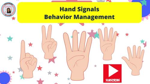 Hand Signals Poster for all classroom by Teachingbiologyisfun | TPT