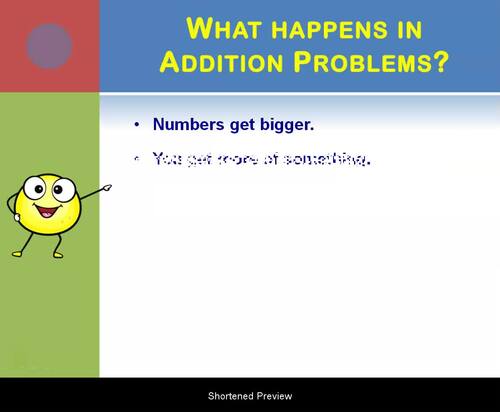Addition and Subtraction Word Problems Clues and Key Words PowerPoint