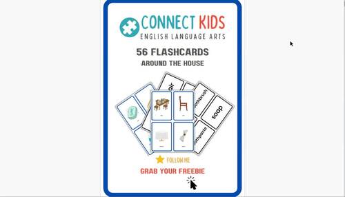 Everyday Vocabulary Word Flashcards Around the House by Connect Kids ELA