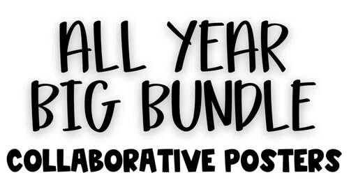 Winter, Spring, Summer and Fall All Season Collaborative Poster BIG BUNDLE