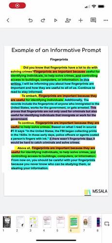 Editable Writer's Toolbox (Informative & Opinion Writing) Part 1