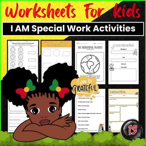 I AM Special Worksheets Activities by Lib Anatomy school | TPT
