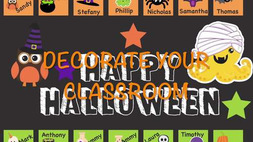 Halloween Bulletin Board or Door Decoration. Just Print & Cut | TpT