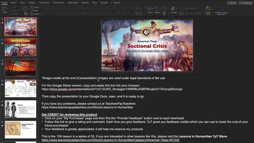 Sectional Crisis Before the Civil War PowerPoint & Google Slides | US ...