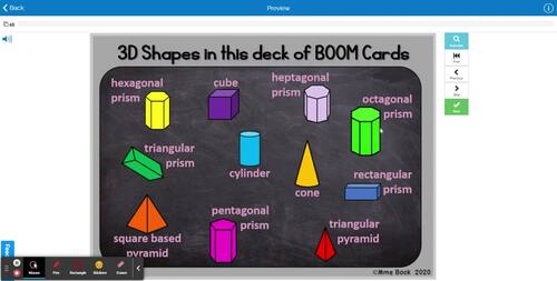 BOOM™ Cards: 3D Shapes (Level 2) by GroovyGarden | TPT