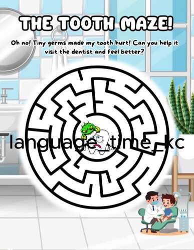 Tooth brush kindergarten activity worksheets dental care toddler