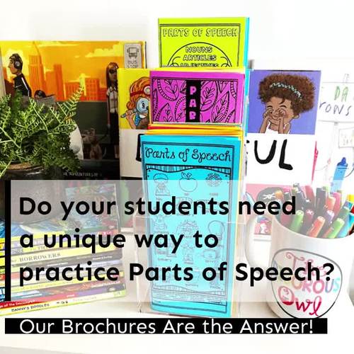 Mixed Practice Parts of Speech Brochures - Grammar Activities | TPT