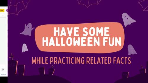 Related Facts - Add to Subtract Google Slides Interactive Halloween Game