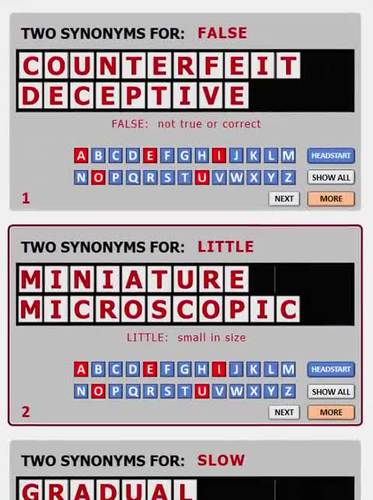 THE SYNONYMS GAME 1 by Training Masters | TPT