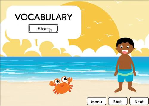 Boom™ Cards Summer Short Story: Popo and the Small, Red Crab (Sequencing)