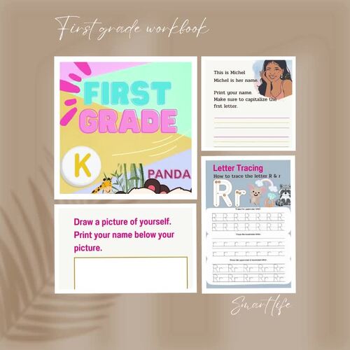First grade workbook by smart life | TPT