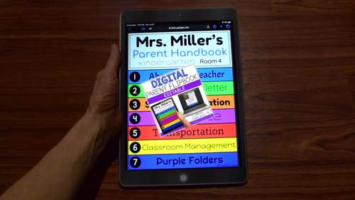 Digital Back to School Flipbook | Digital Meet the Teacher | TpT