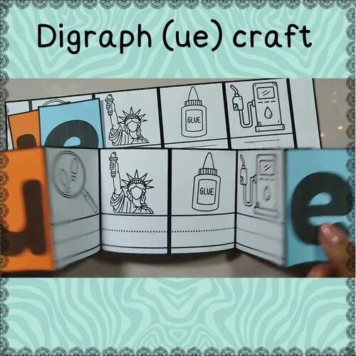 Digraph (ue) Craft | Phonics Activity for Kindergarten & 1st Grade
