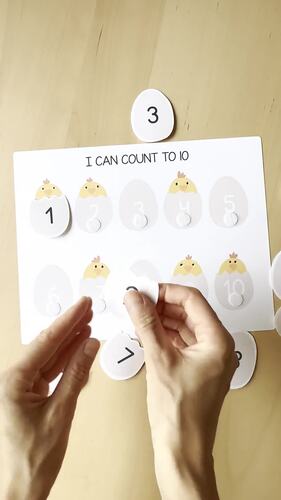 Number Matching Preschool Printables, Counting Activity for Toddlers ...