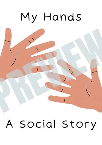 My Hands: A Social Story (no hitting) by Simply Semantics | TPT