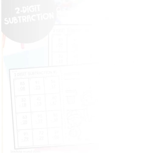 Two Digit Subtraction with Regrouping 2nd Grade Math Worksheets ...