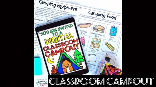 DIGITAL Classroom Camping for an End of the Year Celebration - Distance ...
