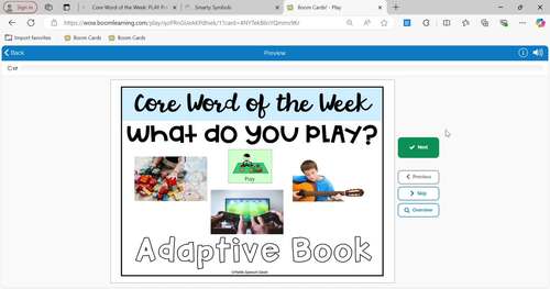 Core Word of the Week: PLAY Printable & Digital Activities | TPT