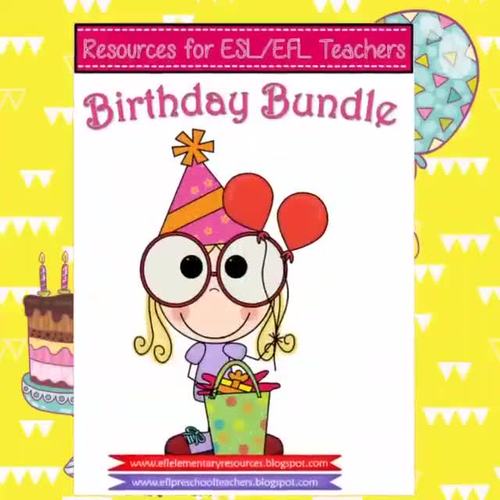 Birthday Unit for Kindergarten and Elementary ESL BUNDLE | TPT
