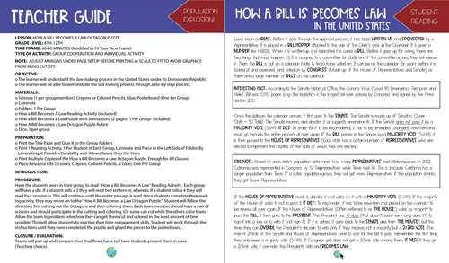 Geography: Put It In The Hopper: How a Bill Becomes a Law In the United ...