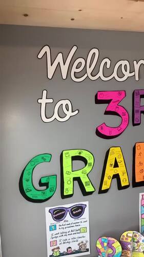 3rd Grade Beginning of the Year Back to School Activities Bulletin ...