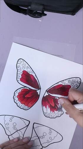 Butterfly Wings Templates | Paper Butterfly Clothespin Craft | TPT