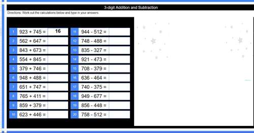 Digital Pixel Art NO PREP Happy Seal with GIFs 3-digit Addition and ...