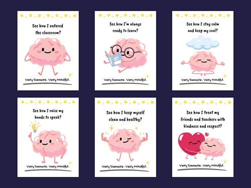 Very Demure, Very Mindful Classroom Posters | Behavior Expectations ...
