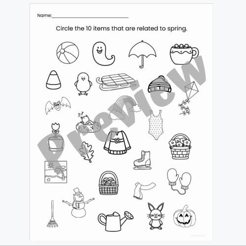 Spring Speech Therapy Homework Language Activities Packet Spring Break ...
