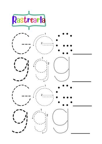 Toddlers Curriculum |Spanish Letter "G" Activities by Brainstorm Preschool