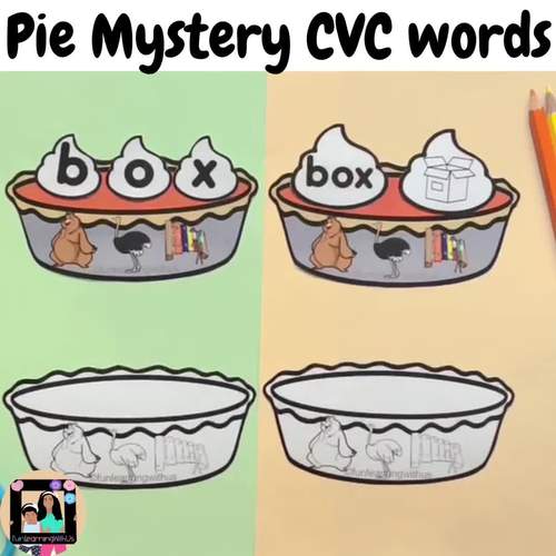 Pie Mystery CVC Short Vowel o Words | Thanksgiving Crack The Code CVC ...
