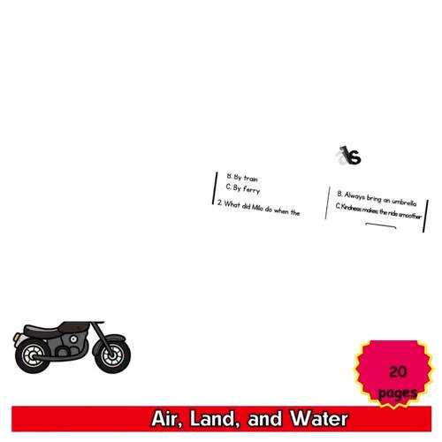Transportation Reading Comprehension | Air, Land & Water | Main Idea ...
