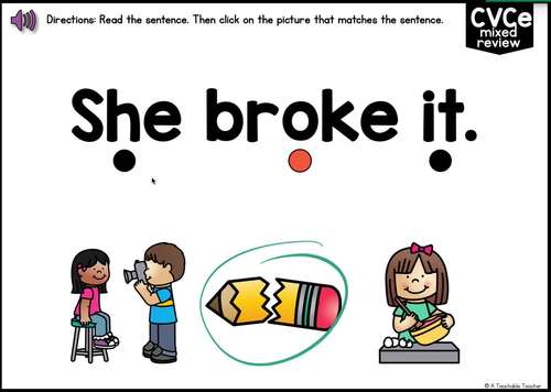 CVCe Words in Sentences Boom Cards™️ | CVCe Digital Reading Practice