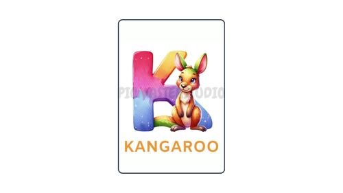 Educational Alphabet Flashcards with Animals - Preschool Learning Game