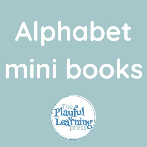 Alphabet books - no prep letter formation, tracing and beginning sounds