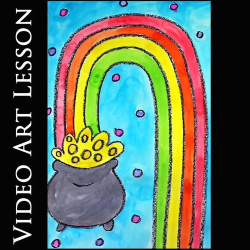 how to draw a pot of gold step by step easy