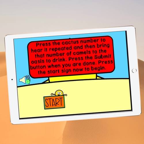 Count to 10 | Desert cacti and camels | Boom cards with audio | TPT