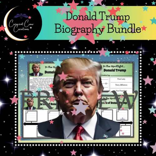 President Donald Trump Biography Bundle Research Project | TPT